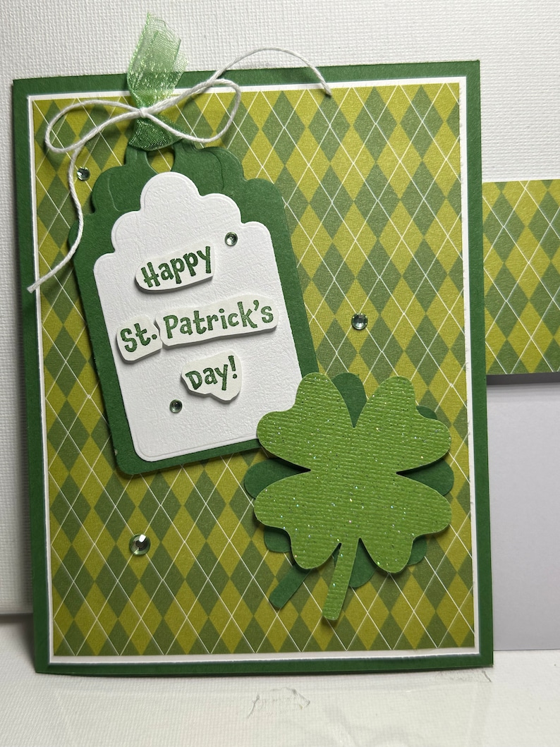 Homemade Greeting Card St. Patricks Day Luck Shamrock Stampin Up' - Etsy