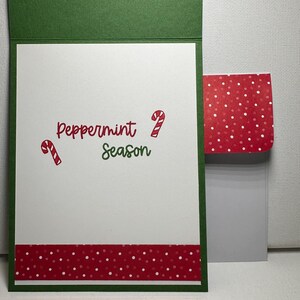 Homemade Greeting Card - Christmas - Peppermint - Hot Cocoa - Stampin ...