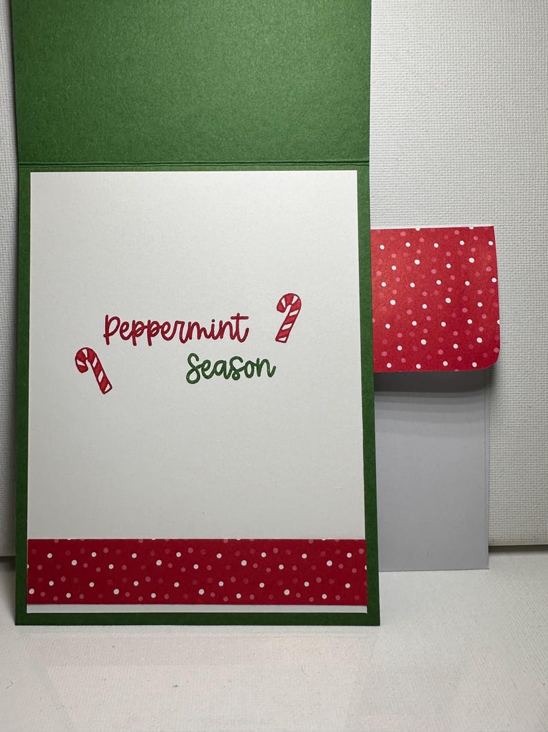 Homemade Greeting Card - Christmas - Peppermint - Hot Cocoa - Stampin ...