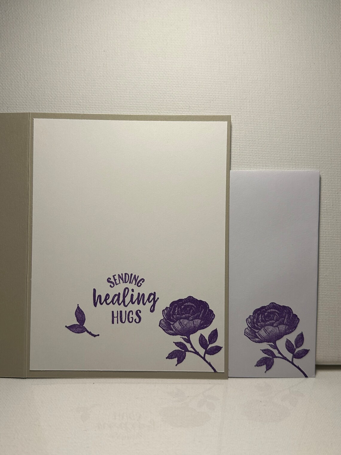 Homemade Greeting Card - Get Well- Rose - Stampin' Up - Etsy