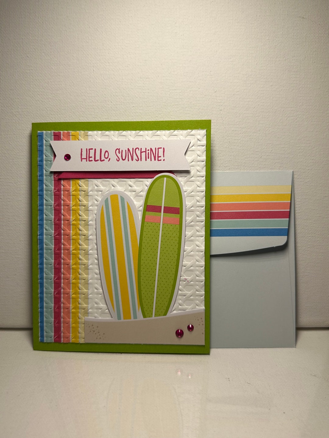 Homemade Greeting Card - Beach - Summer - Stampin' Up - Etsy