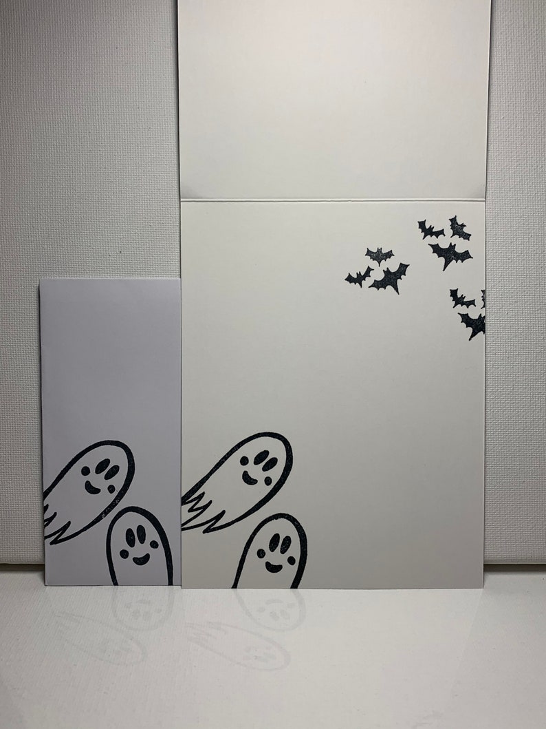Homemade Greeting Card - Halloween - Ghost - Bats - Stampin' Up - Etsy