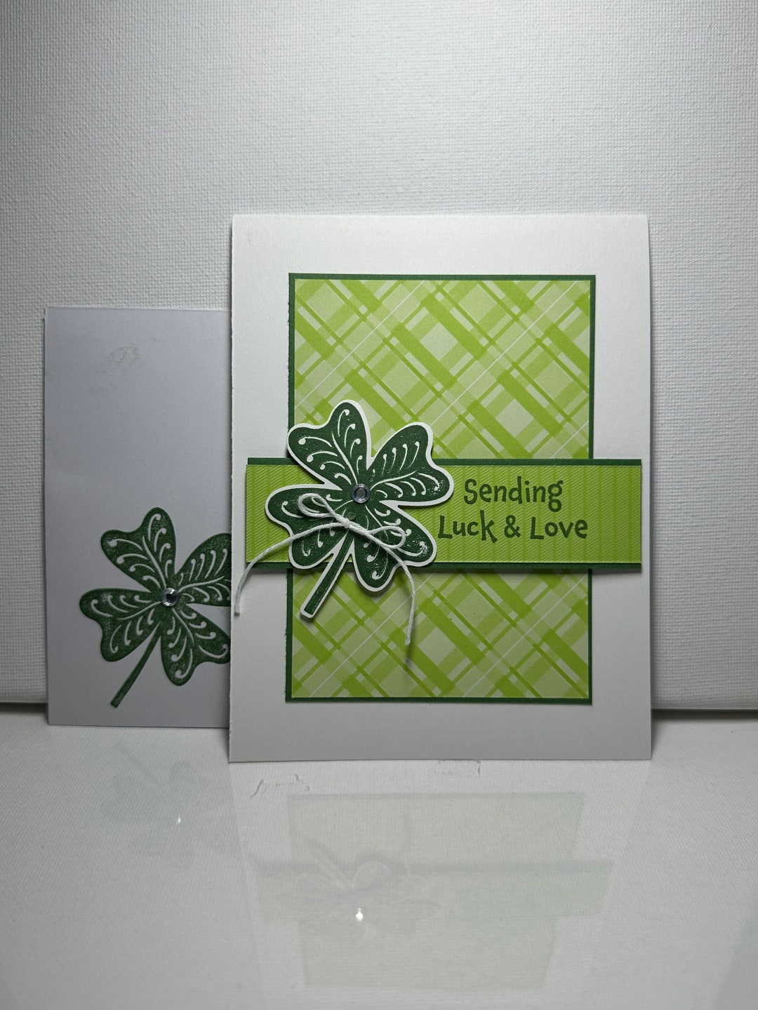 Homemade Greeting Card St. Patricks Day Luck Shamrock Stampin Up' - Etsy