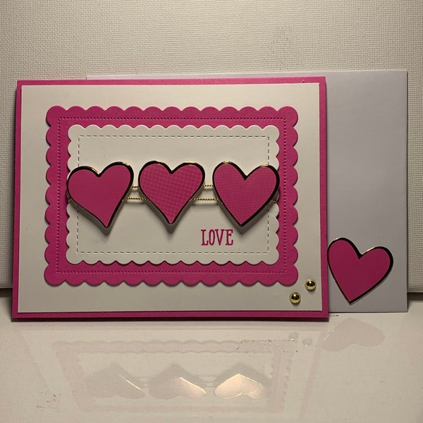 Homemade Love Card - Etsy