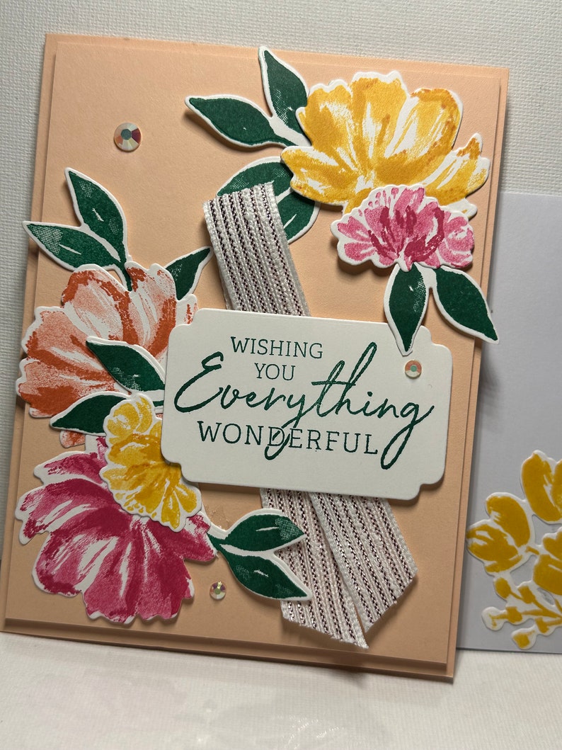 Homemade Greeting Cards - Congratulations - Floral - Stampin' Up - Etsy