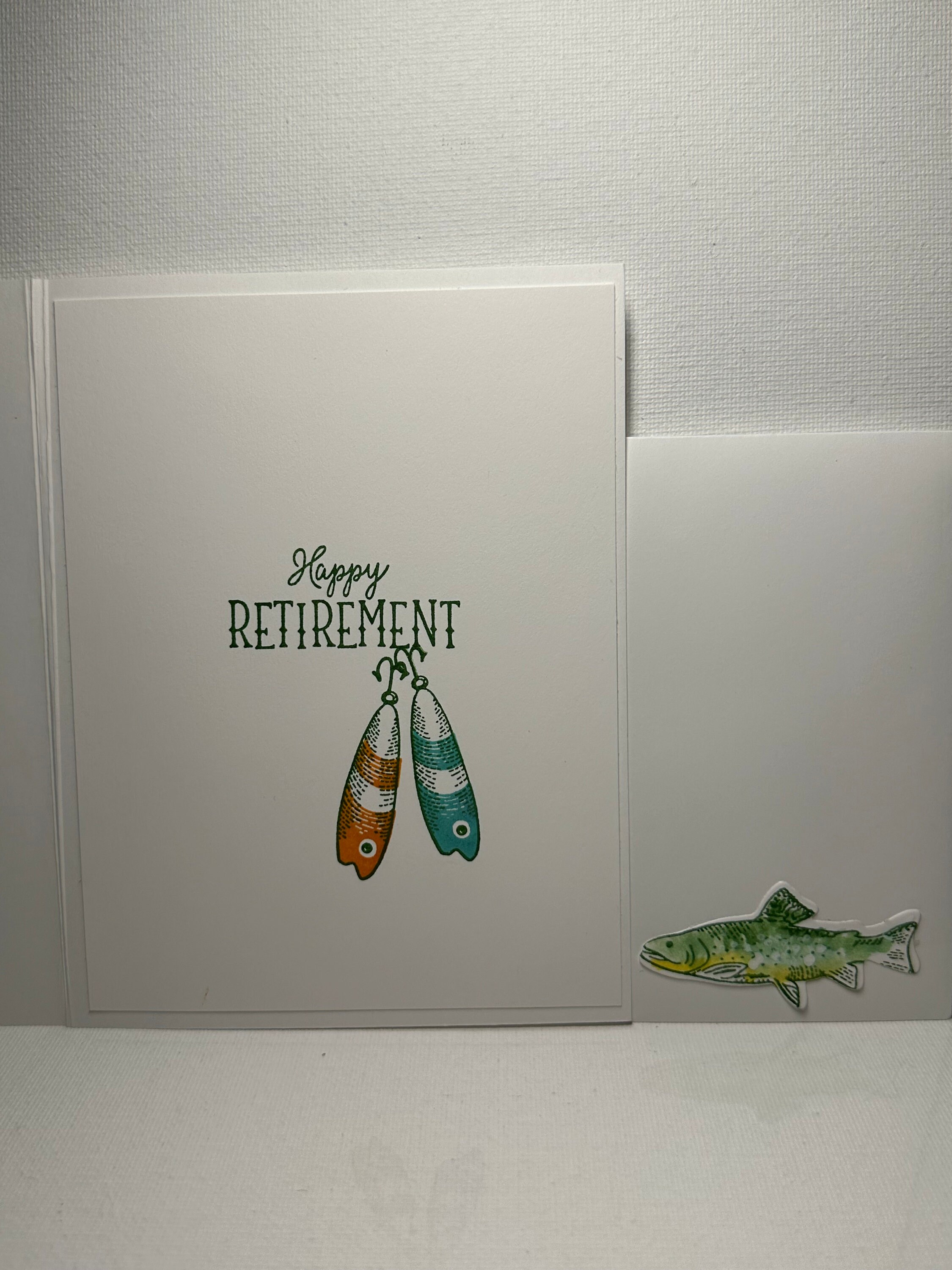 Homemade Greeting Card - Retirement - Fishing - Stampin' Up - Etsy