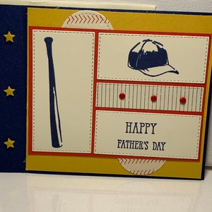 Homemade Greeting Card - Father's Day - Baseball - Sports - Stampin' Up ...