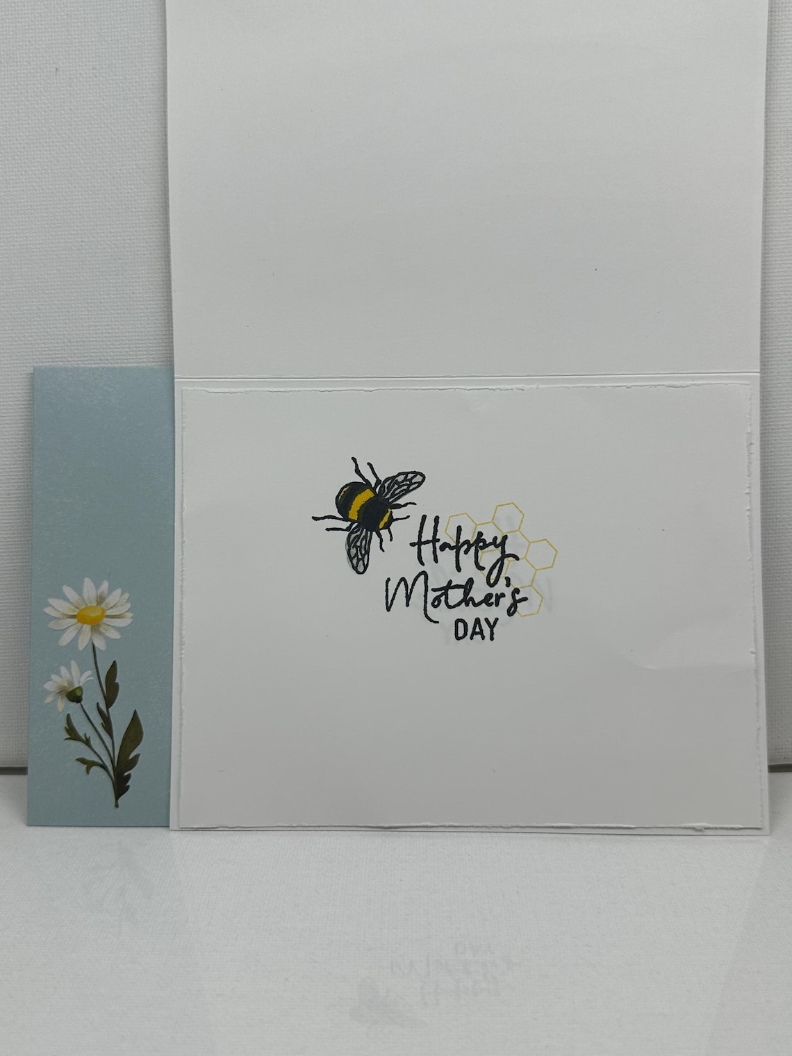 Homemade Greeting Card - Mother's Day - Daisy - Bees - Beehive - Floral ...