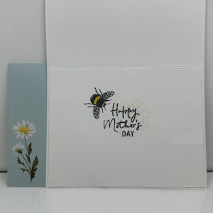 Homemade Greeting Card - Mother's Day - Daisy - Bees - Beehive - Floral ...