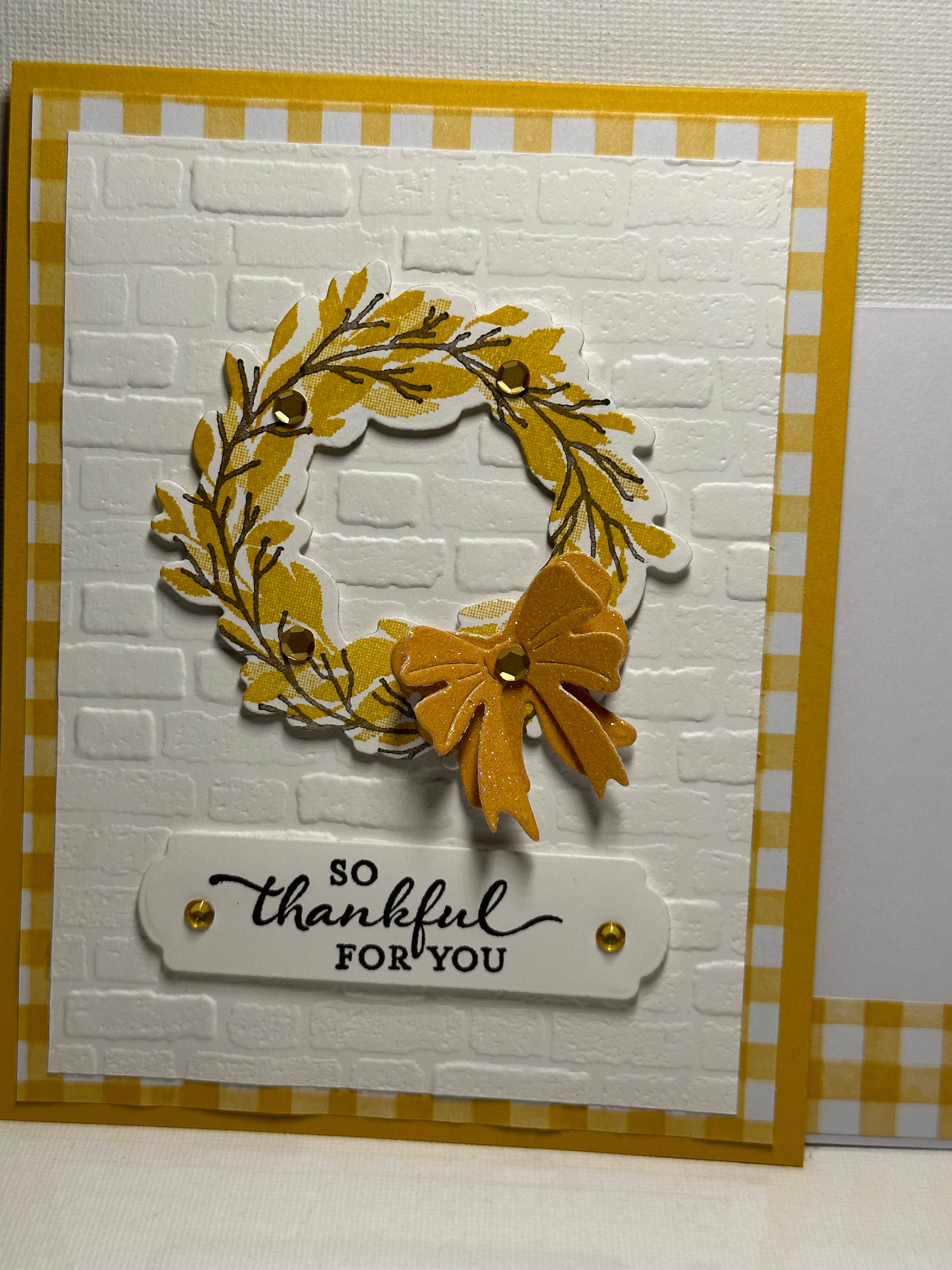Homemade Greeting Card Thanksgiving Autumn/fall Stampin' Up - Etsy