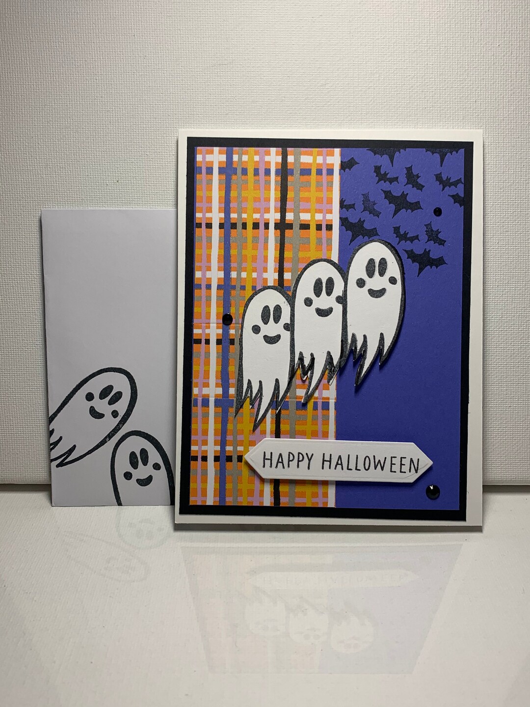 Homemade Greeting Card - Halloween - Ghost - Bats - Stampin' Up - Etsy