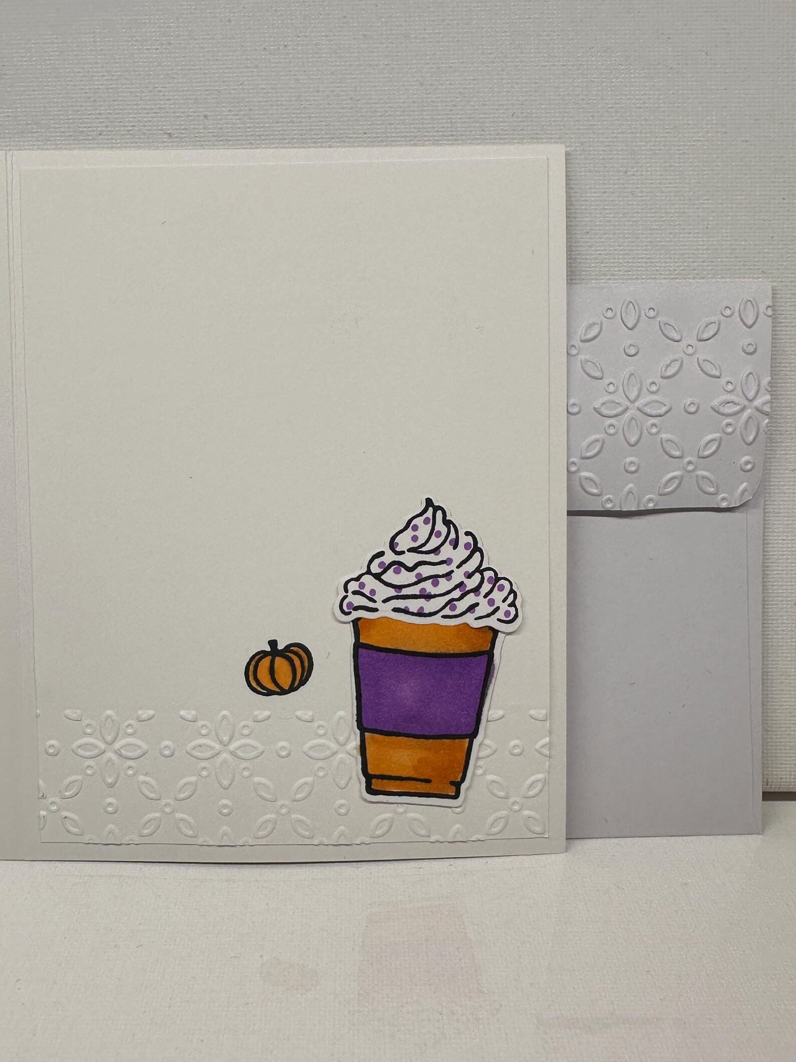 Homemade Greeting Card - Autumn/fall - Halloween - Pumpkin - Donut ...