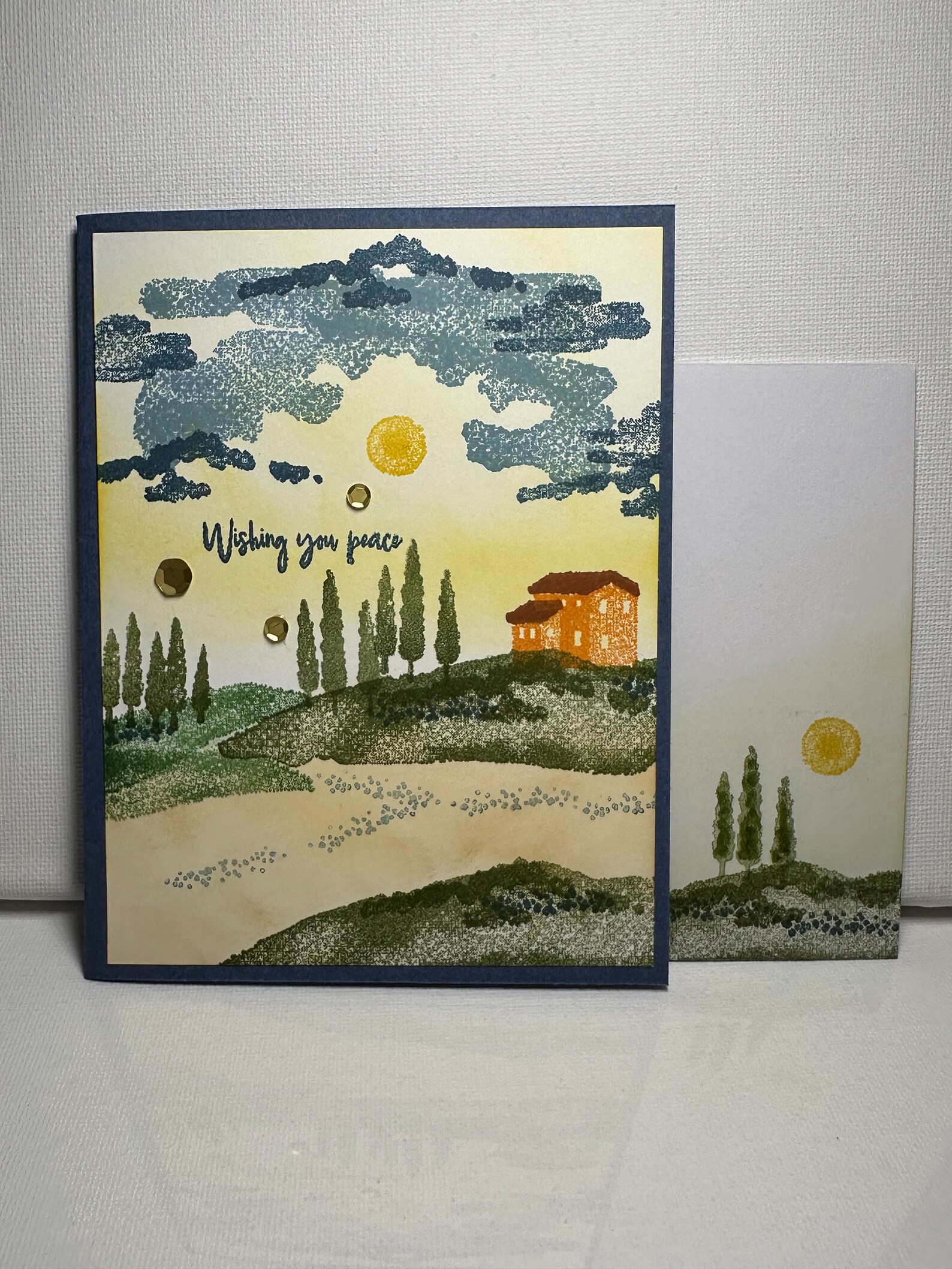 Homemade Greeting Card - Sympathy - Tuscany - Italy - Stampin' Up - Etsy