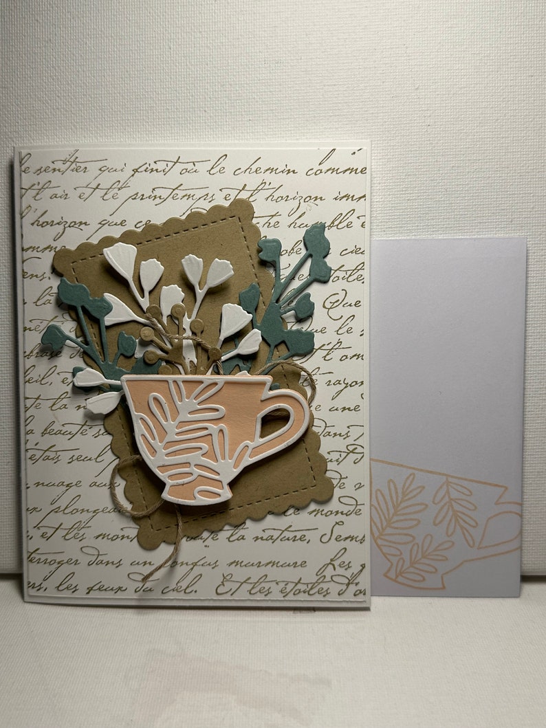 Homemade Greeting Card - Mother's Day - Tea Cup - Stampin' Up - Etsy