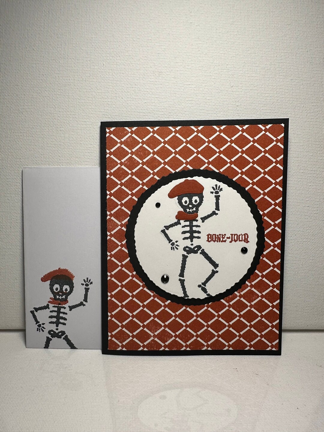 Homemade Greeting Card - Halloween - Skeleton - Stampin' Up - Etsy