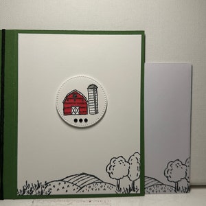 Homemade Greeting Card - Birthday - Farm - Farm Animals - Stampin' Up ...
