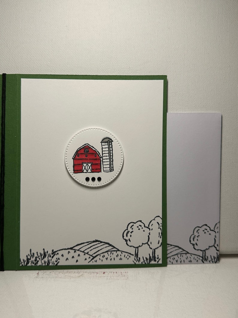 Homemade Greeting Card - Birthday - Farm - Farm Animals - Stampin' Up ...
