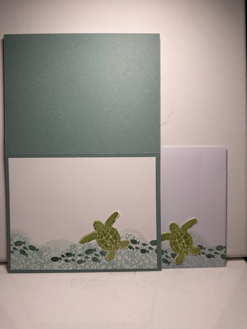 Homemade Greeting Card - Friendship - Sea Turtles - Stampin' Up - Etsy