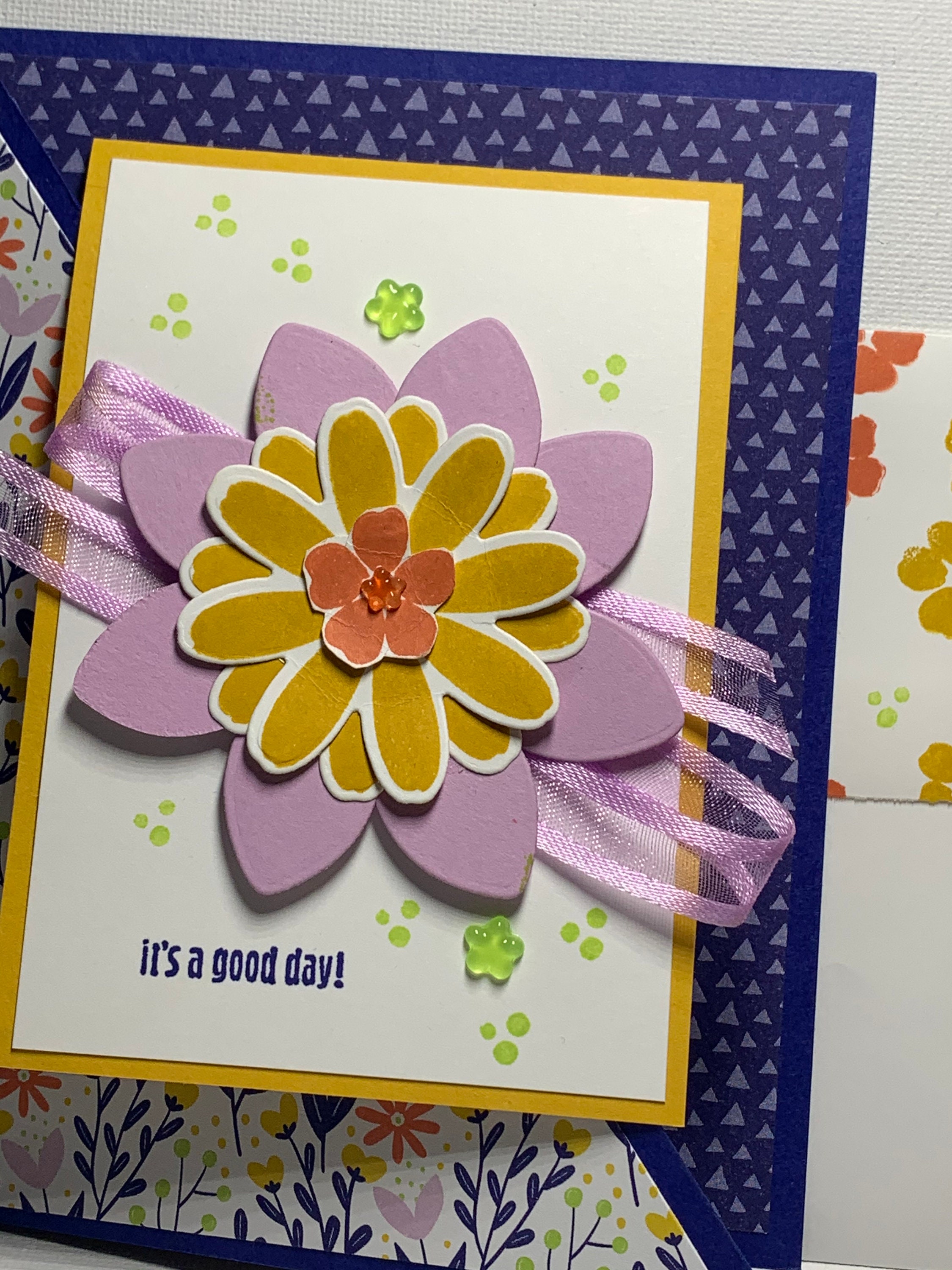 Homemade Greeting Card - Good Day - Floral- Stampin' Up - Etsy