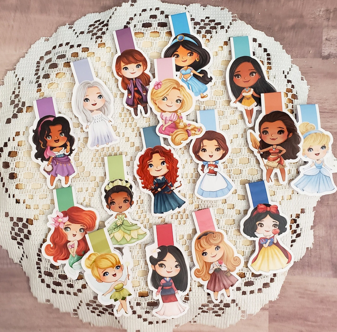 Magnetic Princess Bookmark | Princess Bookmark | Gift for Readers ...