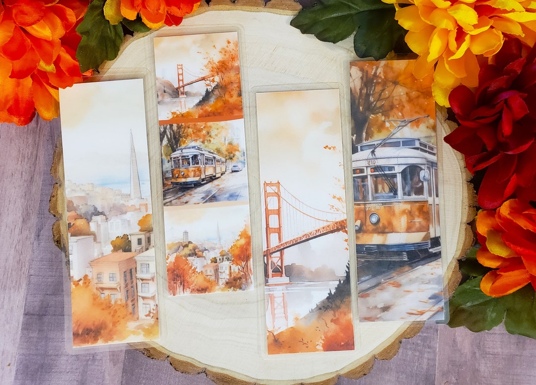 San Francisco Fall Bookmark | Autumn Bookmark | San Fran Bookmark ...