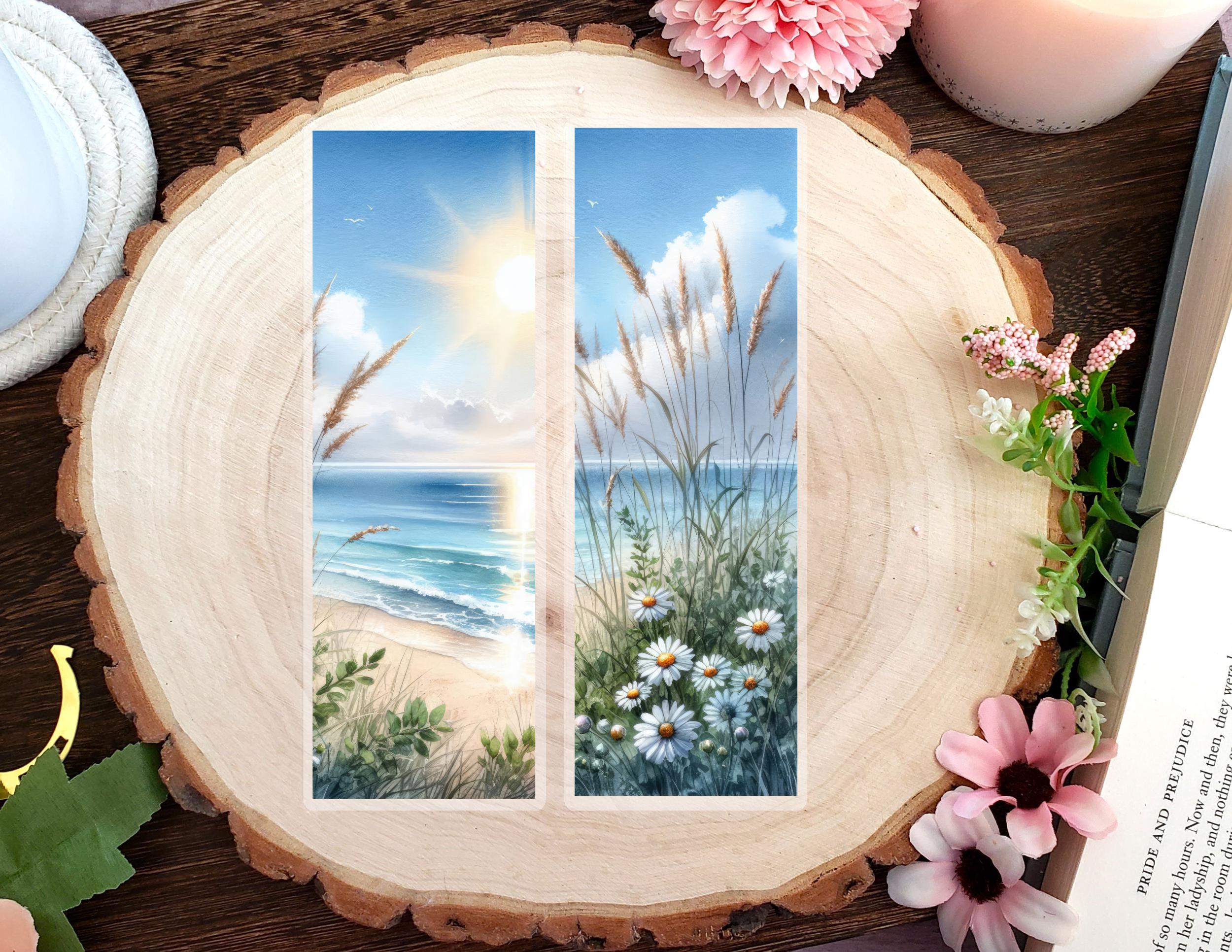 Spring Daisy Bookmark | Seaside Bookmark | Gift for Readers | Bookish ...
