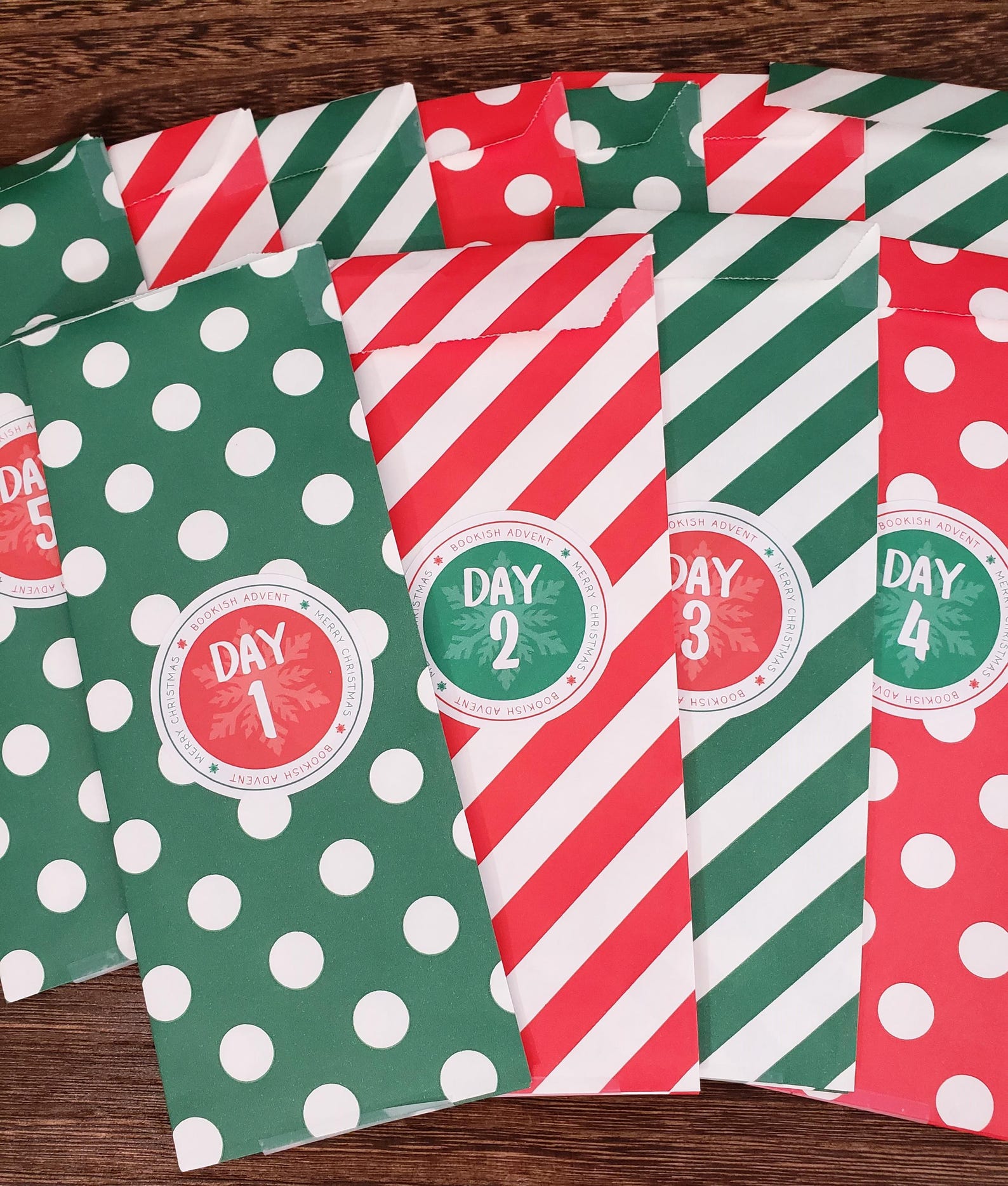 Bookmark Advent Calendar | 12 Days of Christmas Gift | Gift for Book ...