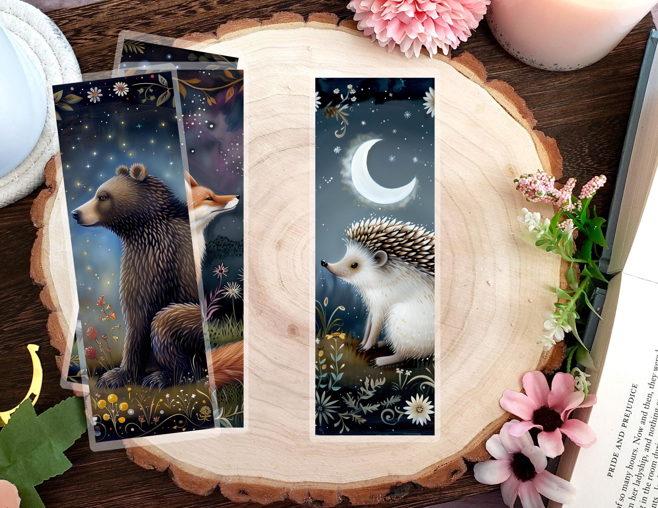 Woodland Animal Bookmark | Forest Animal Bookmarks | Gift for Readers ...