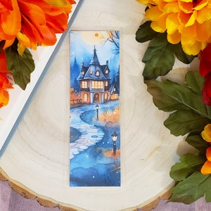 Haunted House Bookmark | Fall Bookmark | Halloween Bookmark | Gift for ...