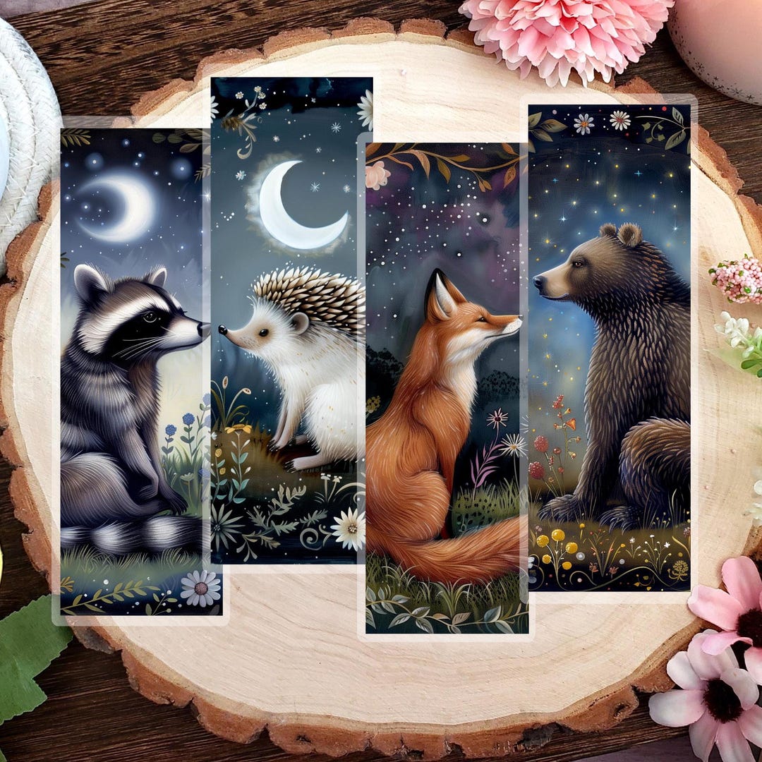 Woodland Animal Bookmark | Forest Animal Bookmarks | Gift for Readers ...