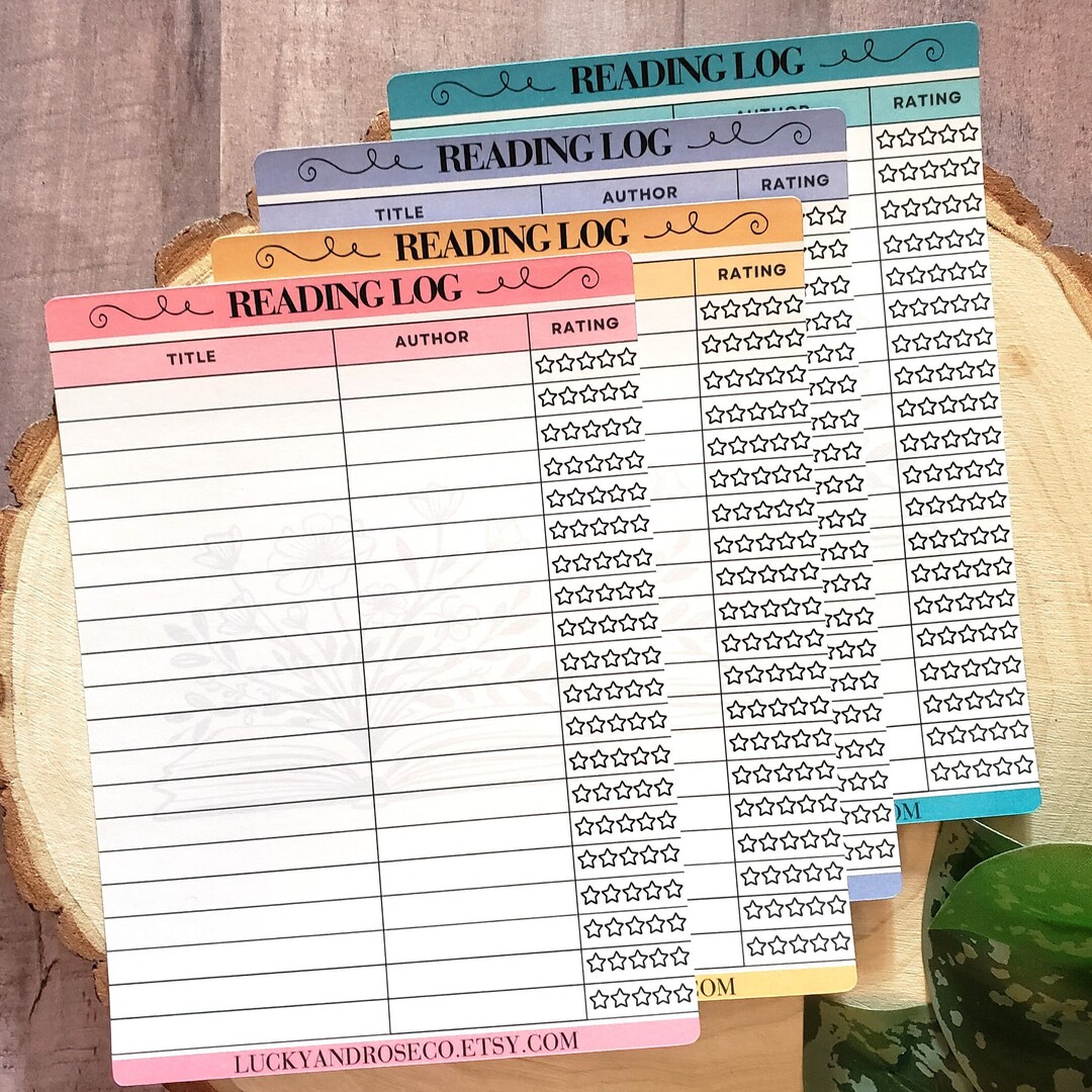 Reading Log Sticker | Book Log Sticker | Journal Sticker | Book Lovers ...