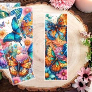 Spring Butterflies Bookmark | Butterfly Bookmarks | Gift for Readers ...
