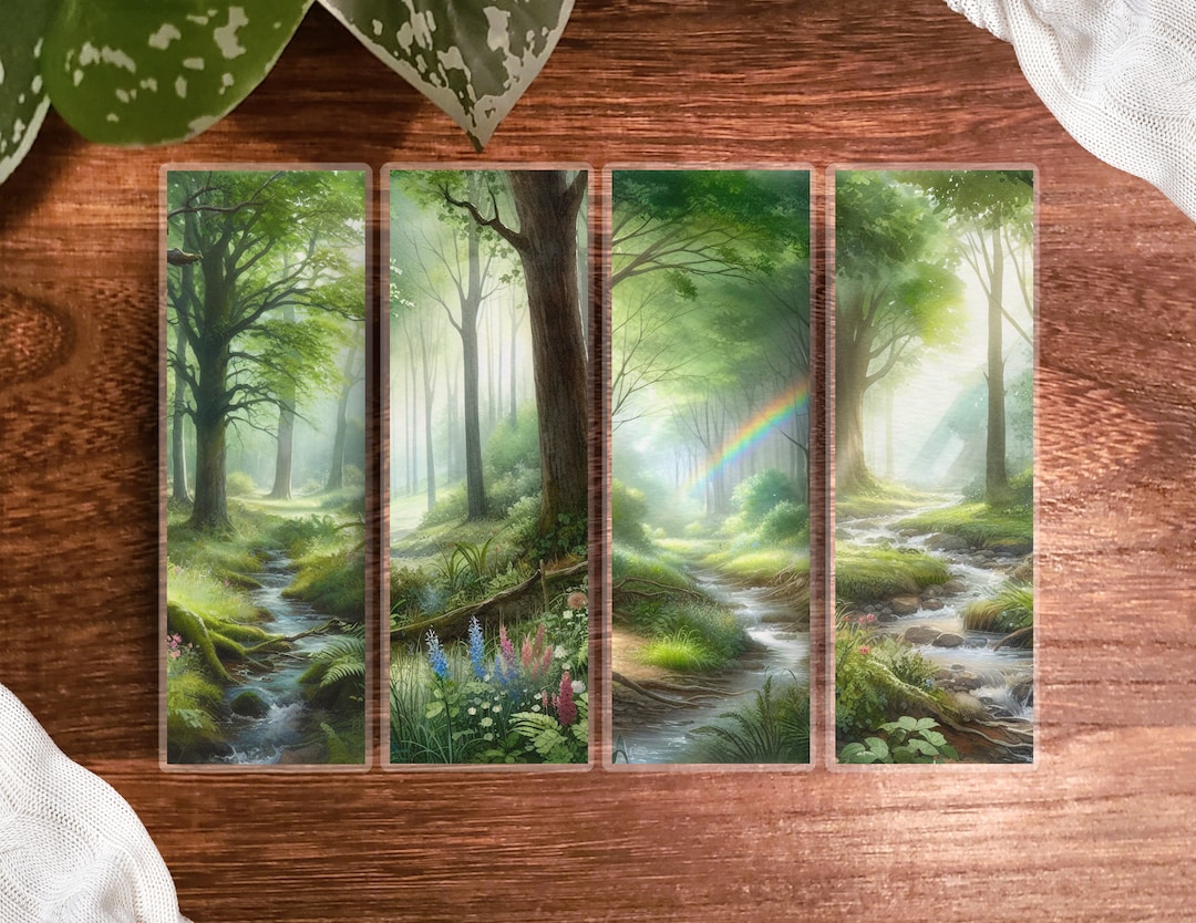 Enchanted Forest Bookmark | Nature Bookmark | Gift for Book Lover ...