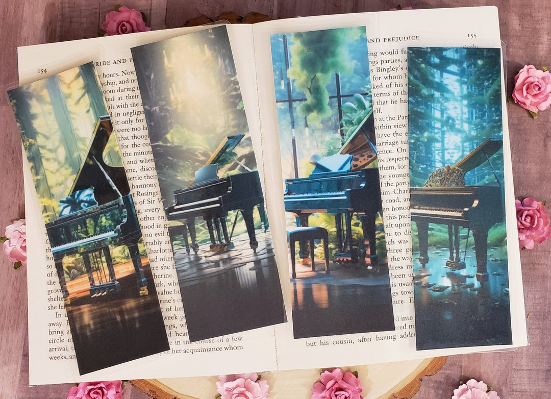 Piano Bookmark Music Bookmark Musical Piano Bookmark Gift for Book ...