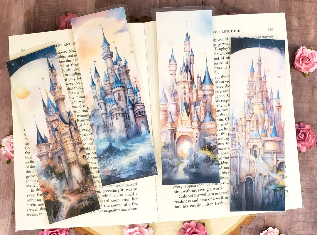 Castle Bookmark Castles Bookmark Fantasy Bookmark Gift for Book Lovers ...