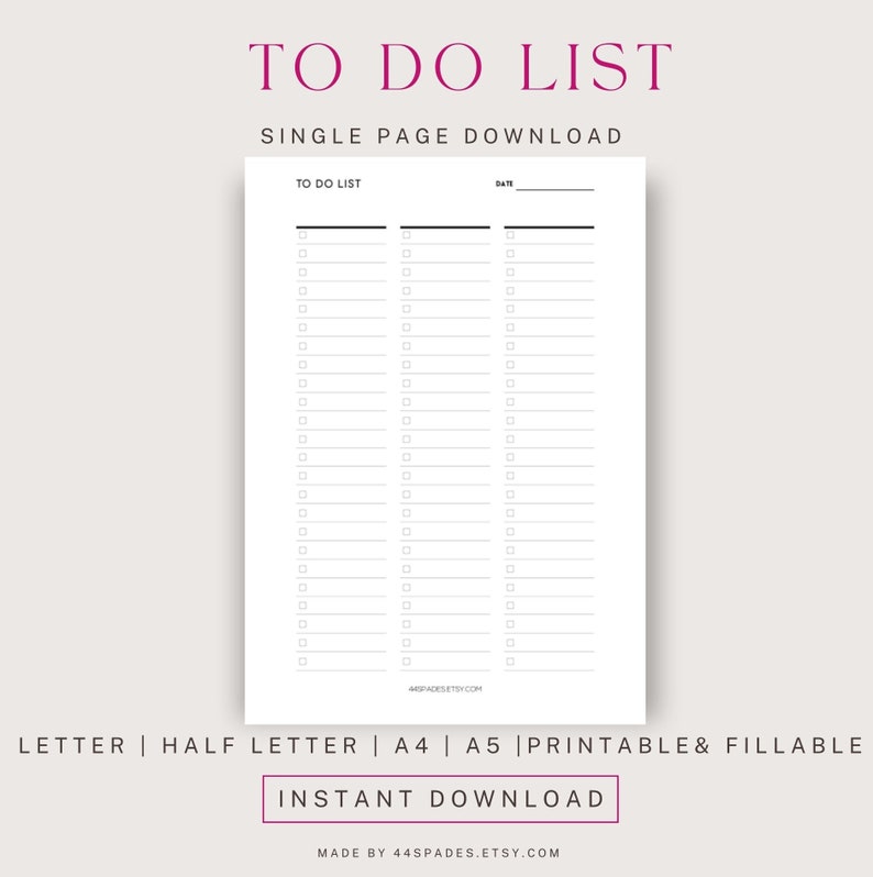 To Do List Schedule Goodnotes Printable Planner Daily to Do List ...