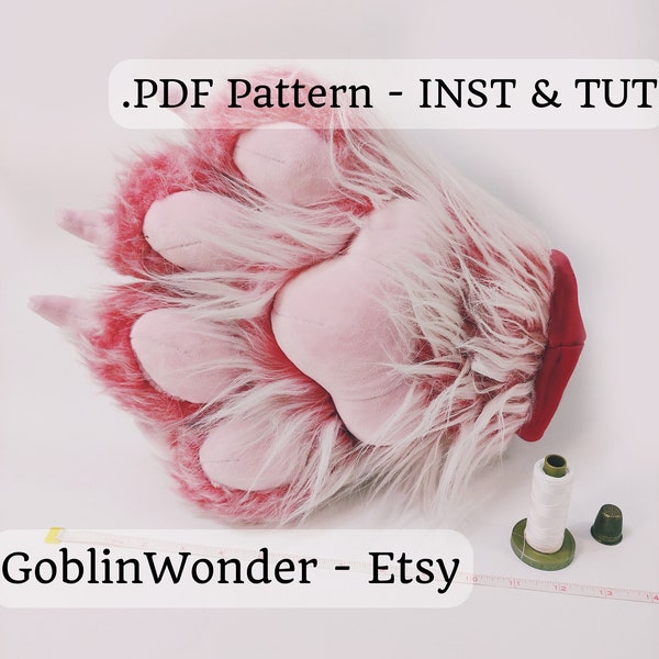 Furry Paw Pattern - Etsy