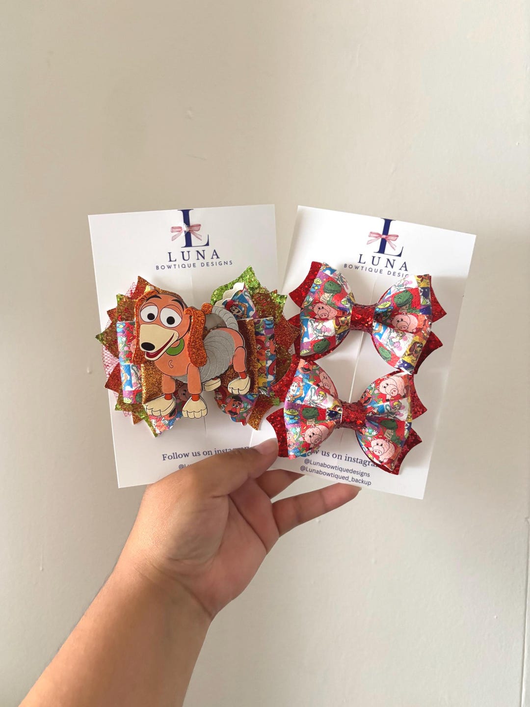 Character Bows | Hair Bows | Girl Bows - Etsy