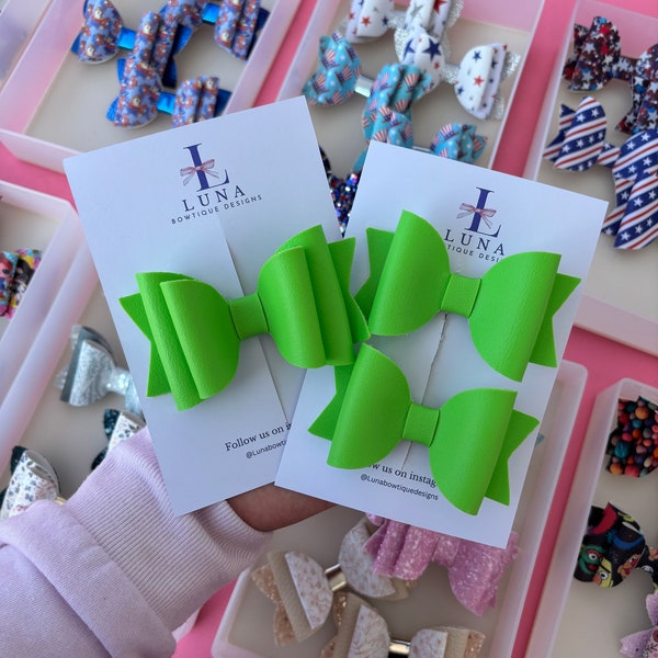 Neon Color Bows - Etsy