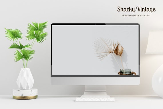 Simple Minimal Desktop Background With a Neutral Aesthetic | Etsy
