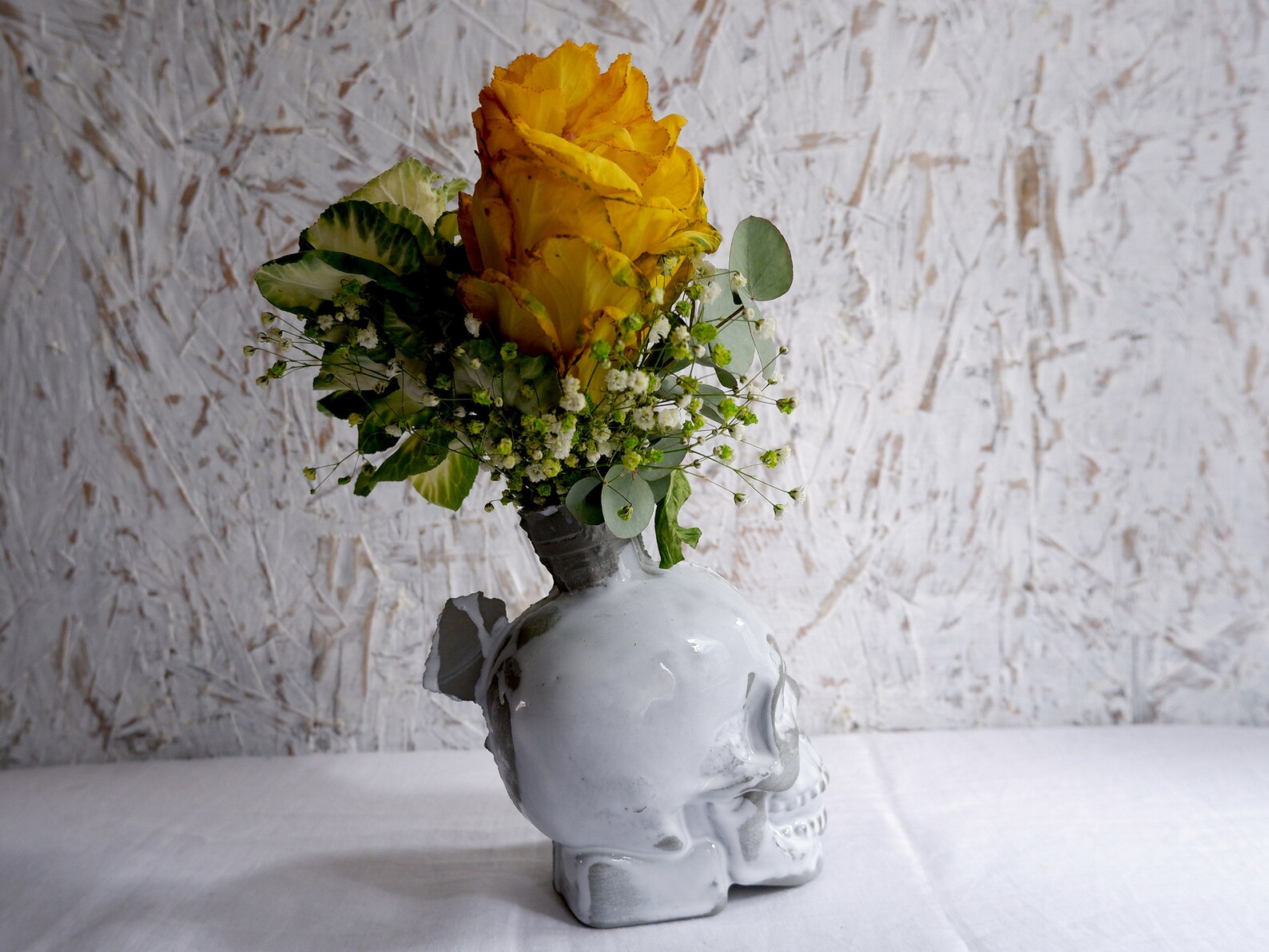 Ceramic Skull Vase Modern Punk Pottery Gift Idea for Old - Etsy