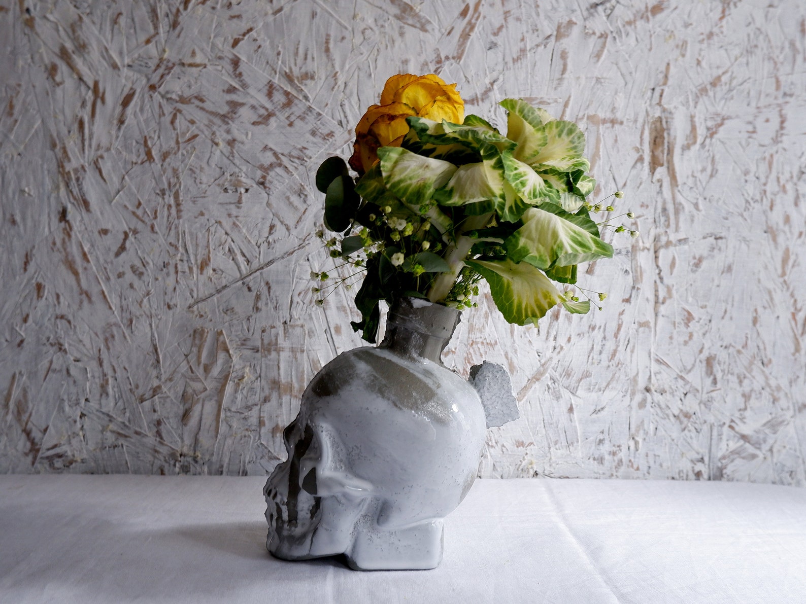 Ceramic Skull Vase Modern Punk Pottery Gift Idea for Old - Etsy