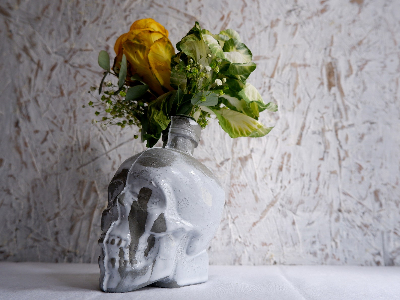 Ceramic Skull Vase Modern Punk Pottery Gift Idea for Old - Etsy