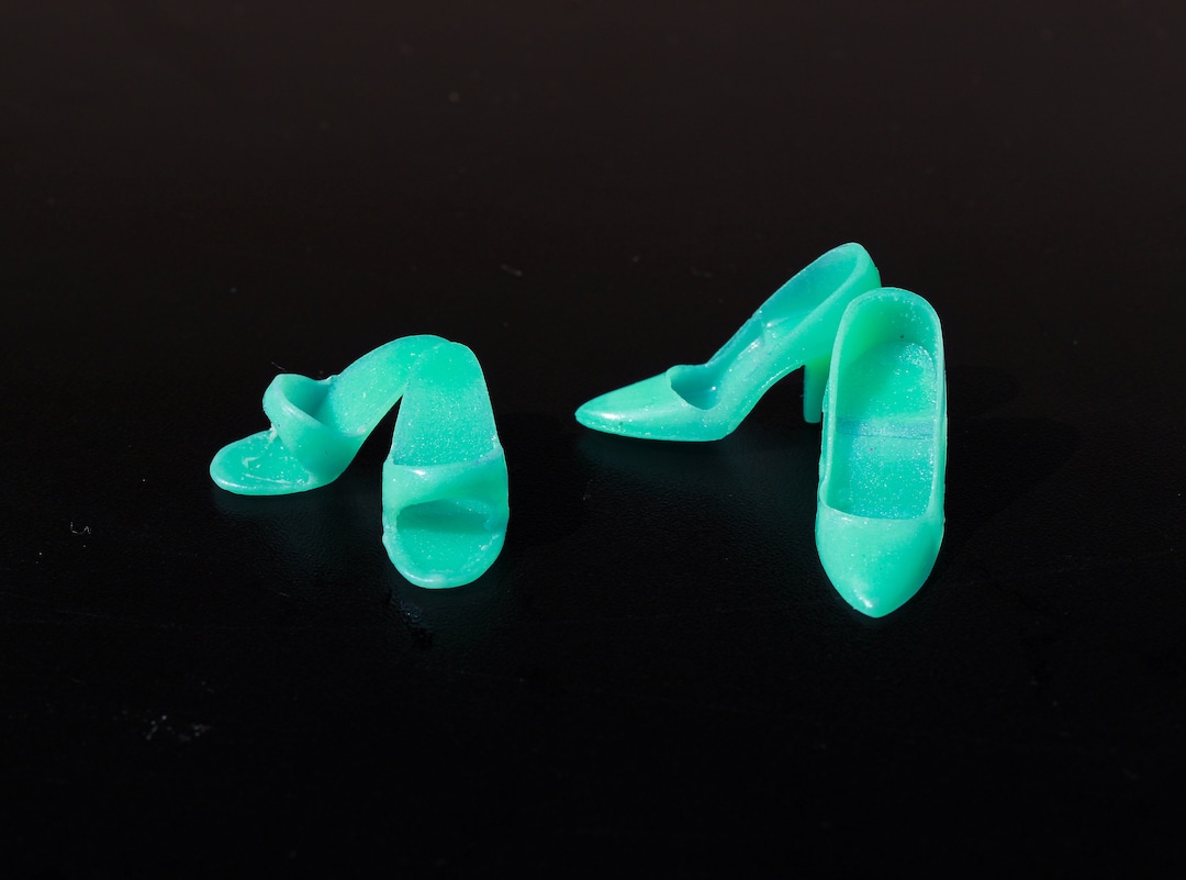 Doll Shoes Spike Closed Toe Doll Mules Doll Accessories 60's Dolls ...