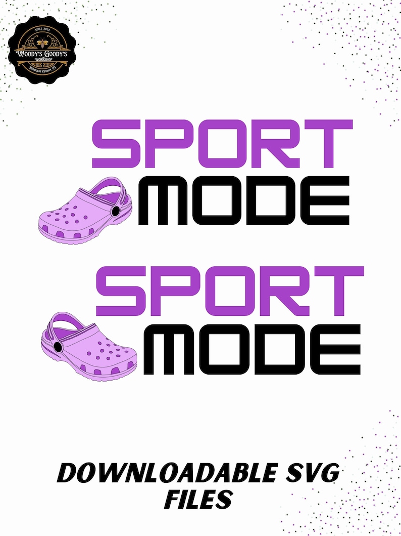 Croc SVG Sports Mode - Etsy