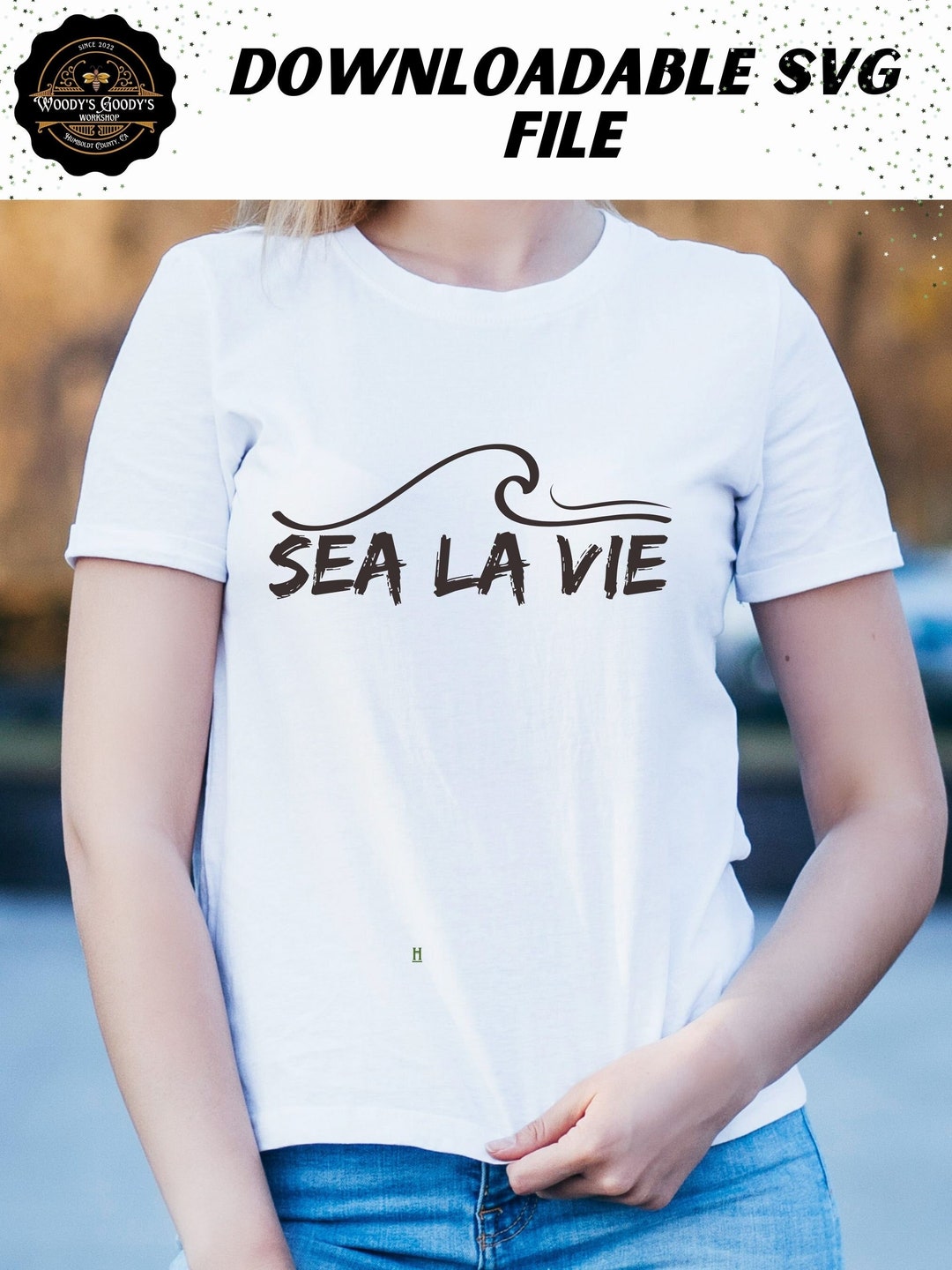 Sea La Vie SVG File - Bumper Sticker, T-shirt Design - C'est La Vie ...