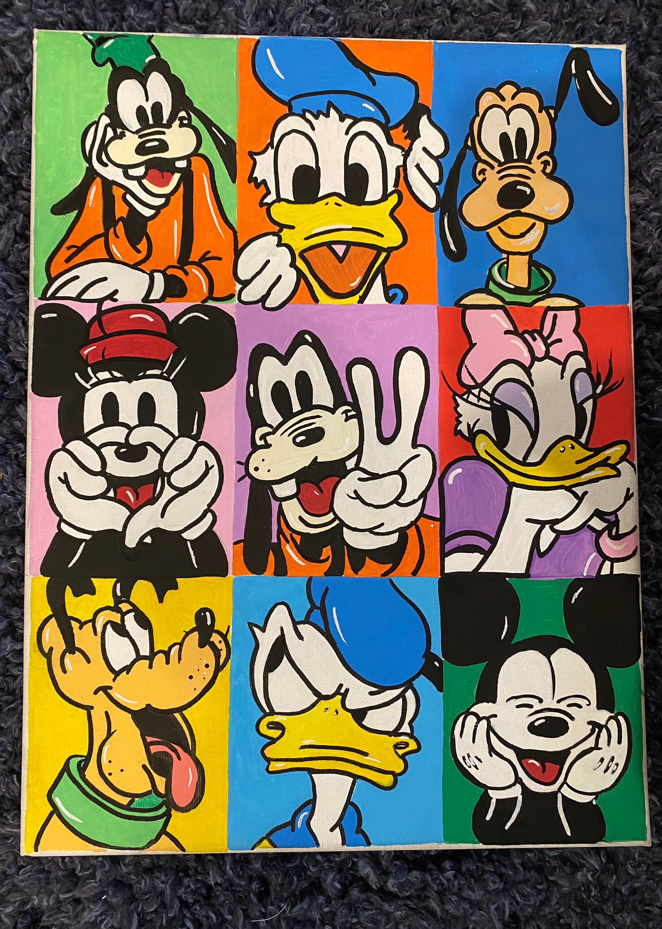Disney Character Collage Wall Art - Etsy