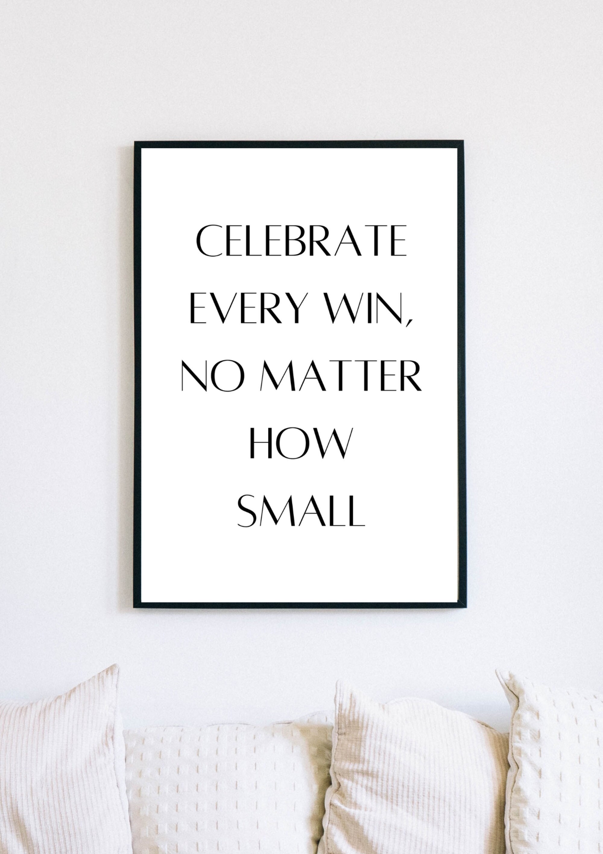 Celebrate Every Win No Matter How Small Wall Print - Etsy