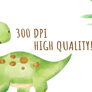 Watercolor Dinosaurs Clipart, Dinosaur Species, T-rex - Etsy