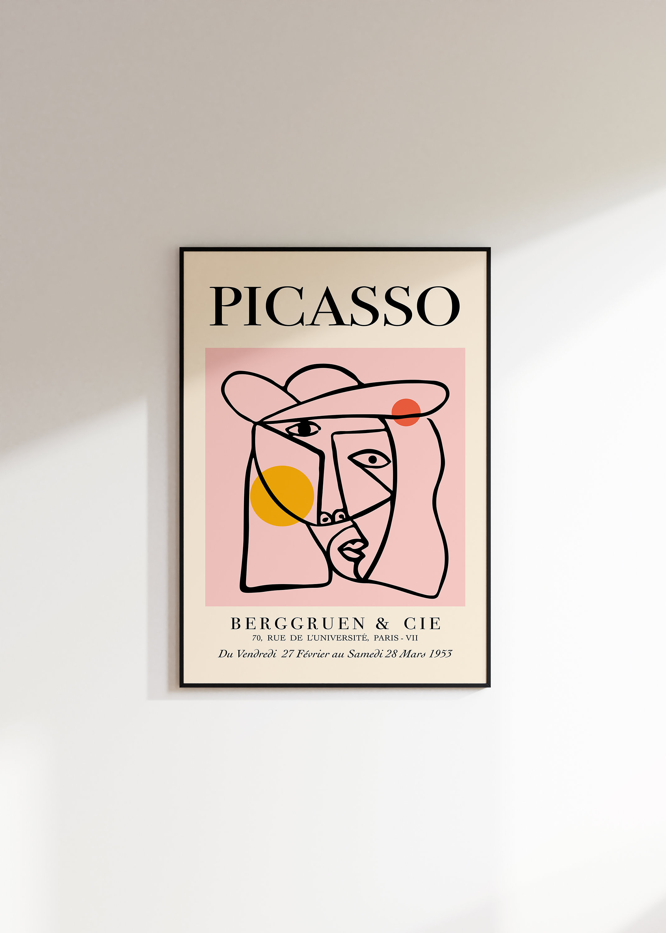 2 Color Picasso One Line Drawing, Picasso Print, Picasso Poster ...